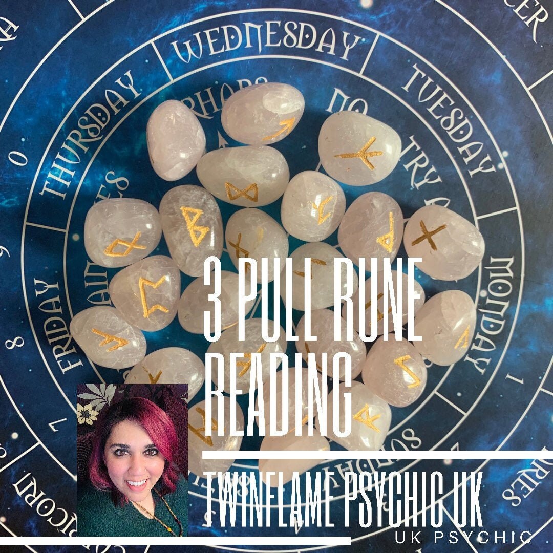 Psychic Rune Reading 3 Rune Pull by Twinflame Psychic UK - Etsy UK