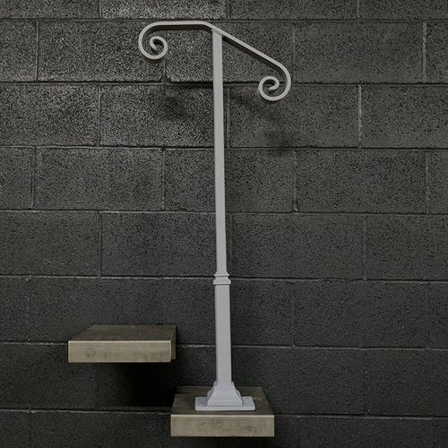 Single Post Ornamental Hand Rail 1 or 2 Step Railing for | Etsy Australia