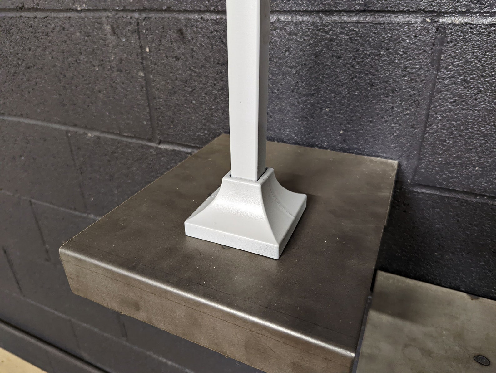 5 Foot Handrail for Stairs Base Plate Surface Mount Metal - Etsy