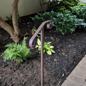In-ground Single Post Handrail for Stairs for 1 to 2 Steps, Steel ...