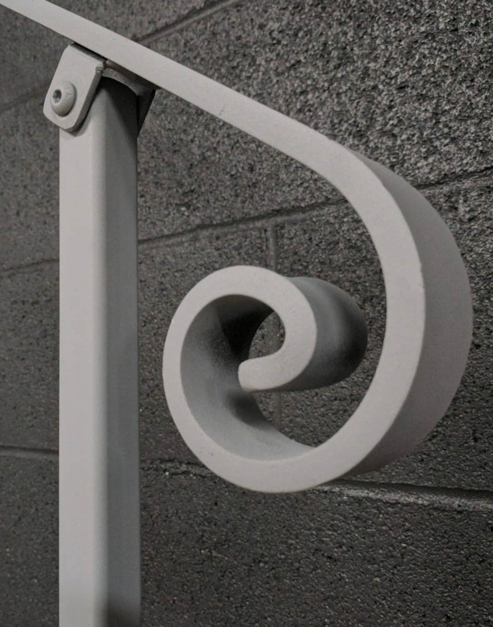 2 Foot Handrail for Stairs for Surface Mount Metal Handrail | Etsy