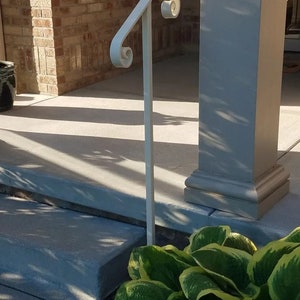 In-ground Single Post Handrail for Stairs for 1 to 2 Steps, Steel ...