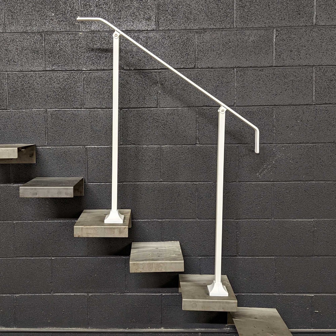 2 Foot Modern Handrail for Stairs for Surface Mount, Metal Railing for ...