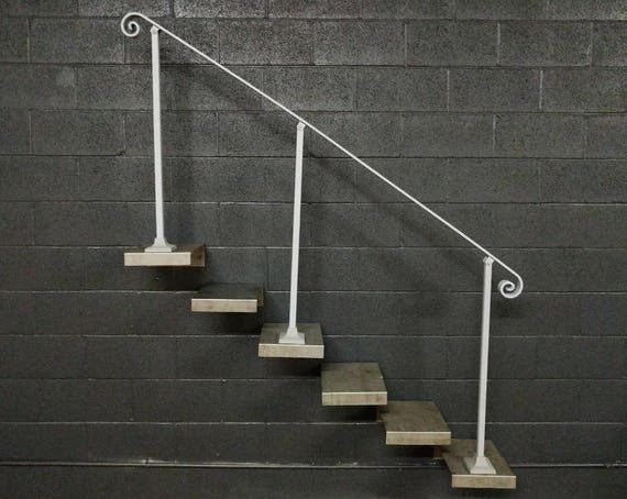 8 94 Foot Handrail for Stairs Base Plate Posts for - Etsy