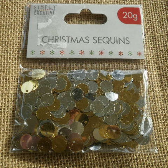 Sachet of 20 Grams of Shiny Round Sequins Gold and Silver - Etsy