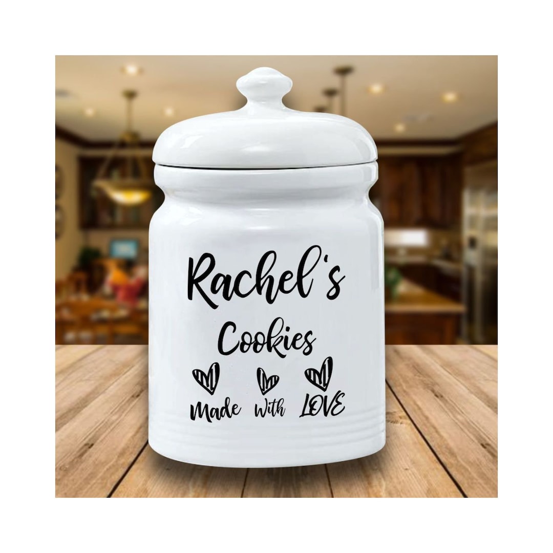 Personalized Cookie Jar, Cookies Made With Love - Etsy