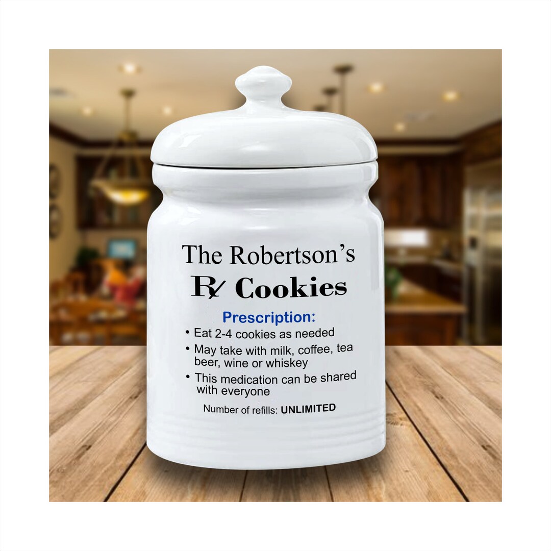 Rx Cookies, Personalized Cookie Jar - Etsy
