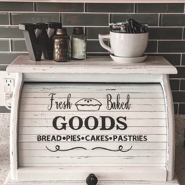 Wood Bread Box - Etsy