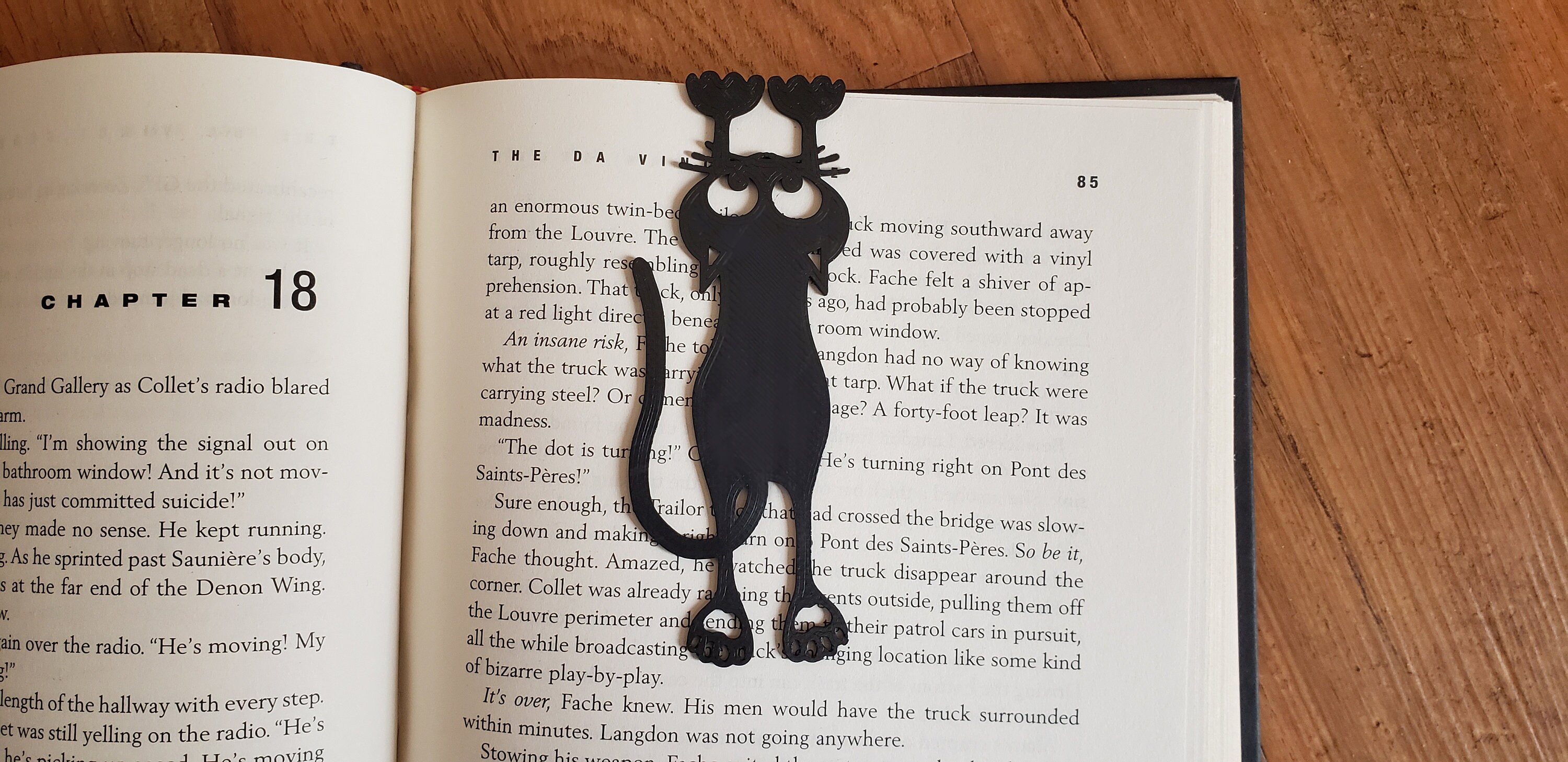 Hanging Cat Bookmark 3D Printed - Etsy