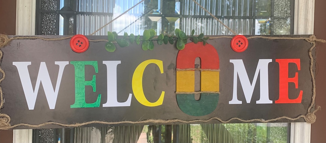 Juneteenth Sign,welcome,front Door Sign,front Door Welcome,wall Sign ...