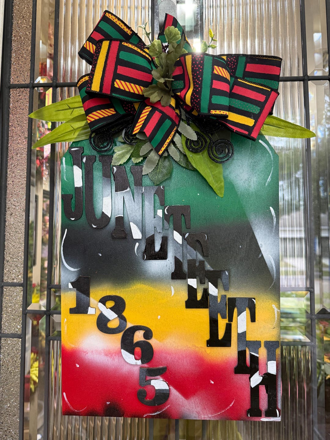 Juneteenth Front Door Sign,door Hanger,wall Decor,black History,african ...
