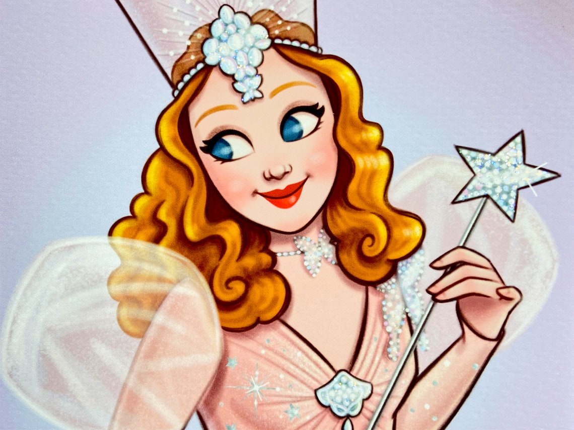 Wizard of Oz Glinda Illustration Art Print - Etsy