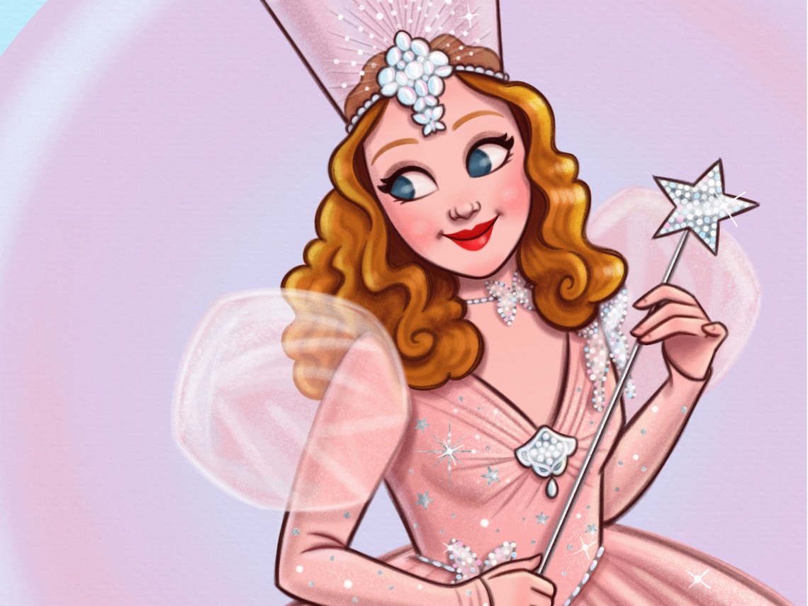 Wizard of Oz Glinda Illustration Art Print - Etsy
