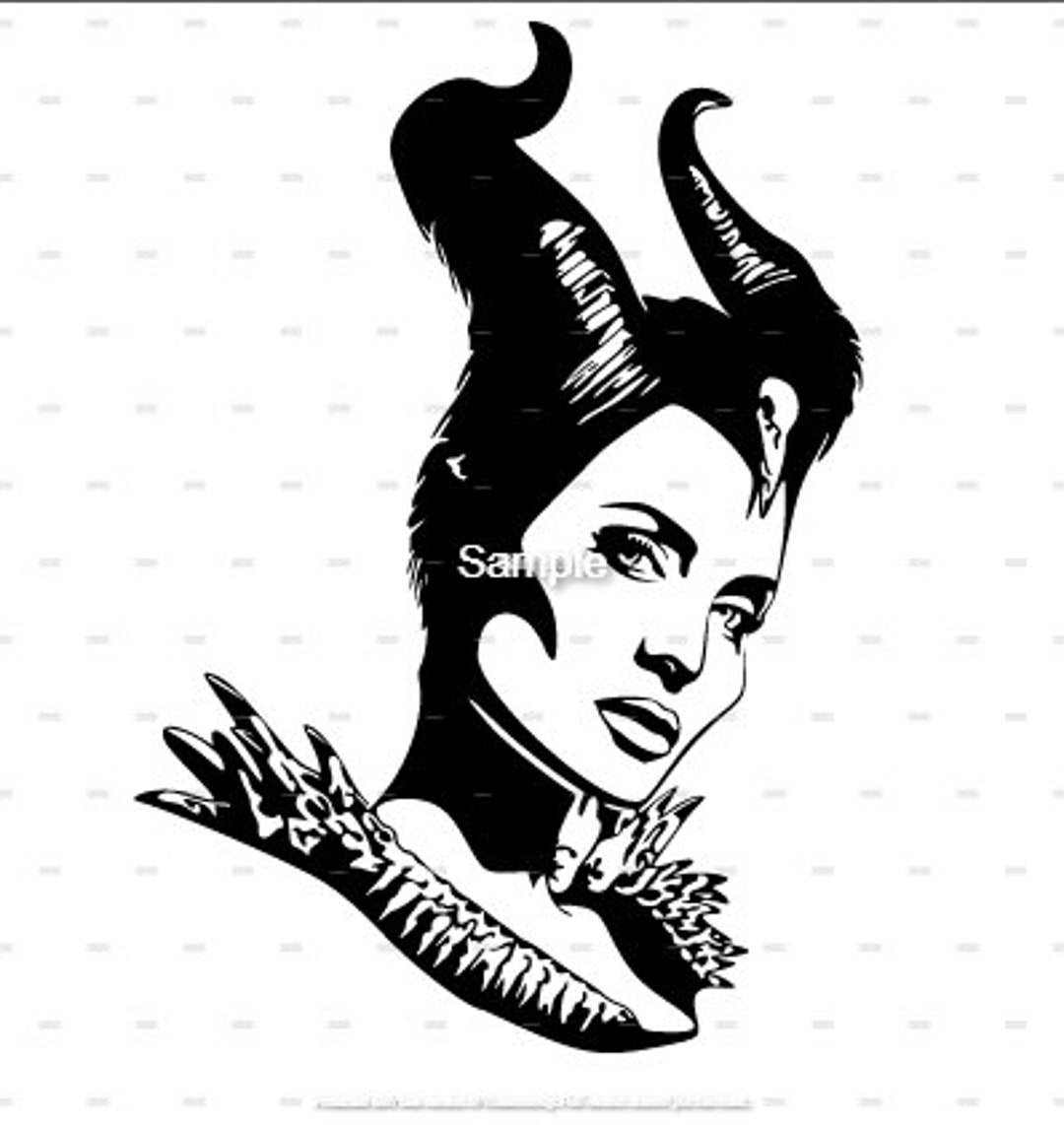 Angelina Maleficent Inspired Svg Cutting File Digital Download - Etsy