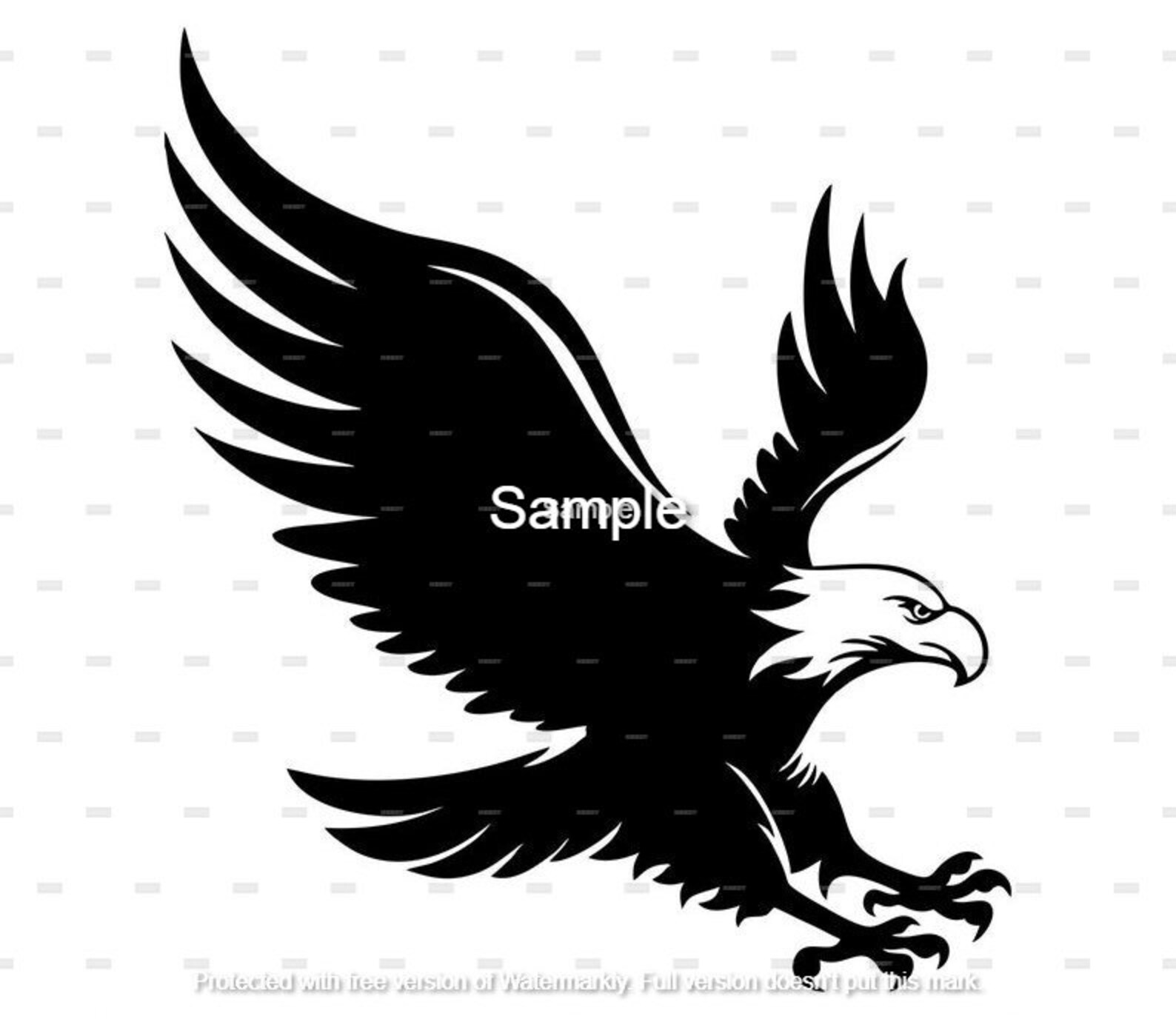 Simple Eagle Svg Cutting File Digital Instant Download - Etsy