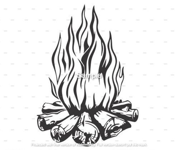 Camp Fire Svg Cutting File Digital Download - Etsy