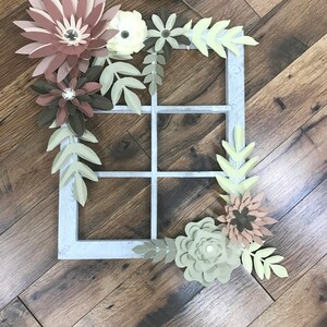 Paper Flower Window Pane - Etsy