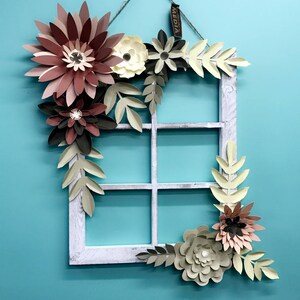 Paper Flower Window Pane - Etsy