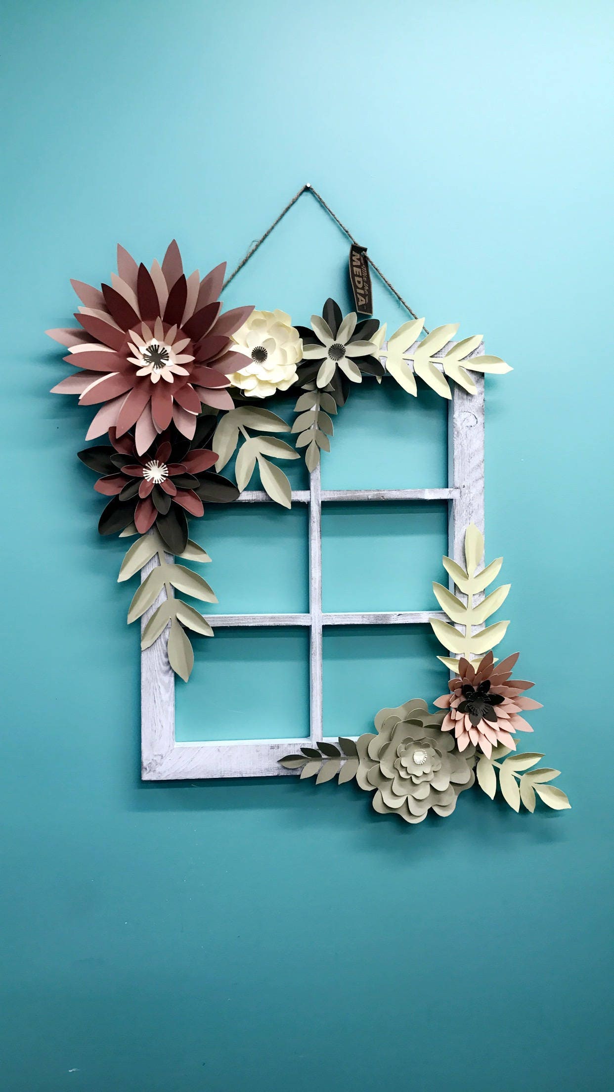 Paper Flower Window Pane - Etsy