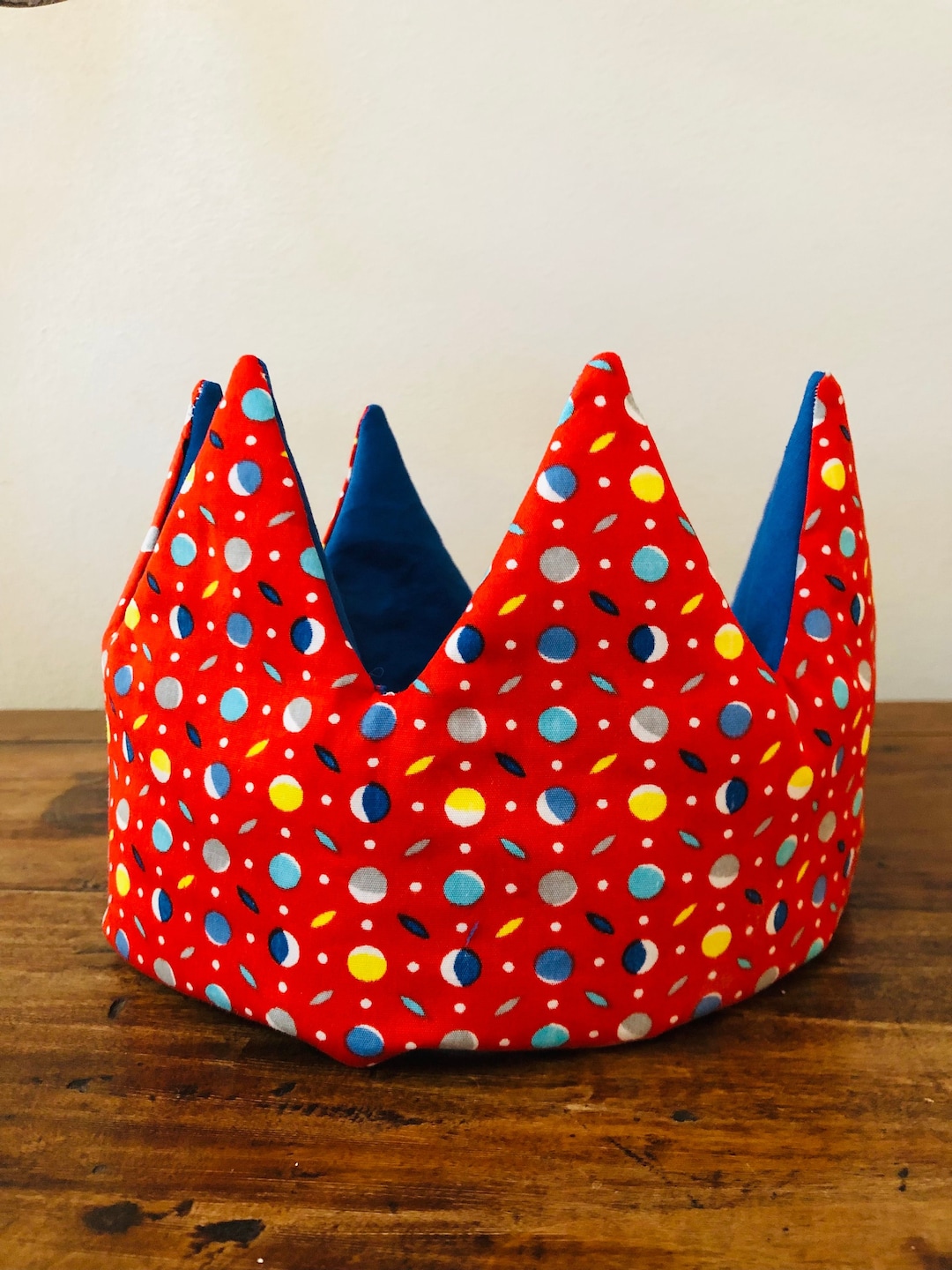 Reversible Fabric Crown Ideal for Epiphany, Birthdays and Royal ...