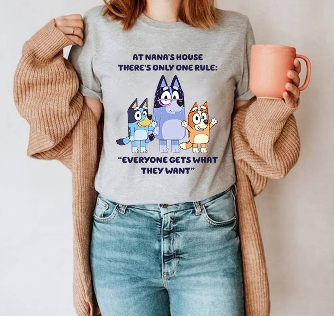 Bluey Nana Shirt, Bluey Grandma Nana Shirt, Bluey Family Shirt, at Nana ...
