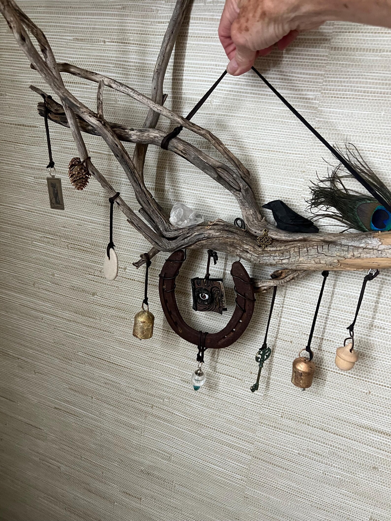 Witch Bells Mystical Home Protection Rusty Horseshoe Good Luck Amulets ...