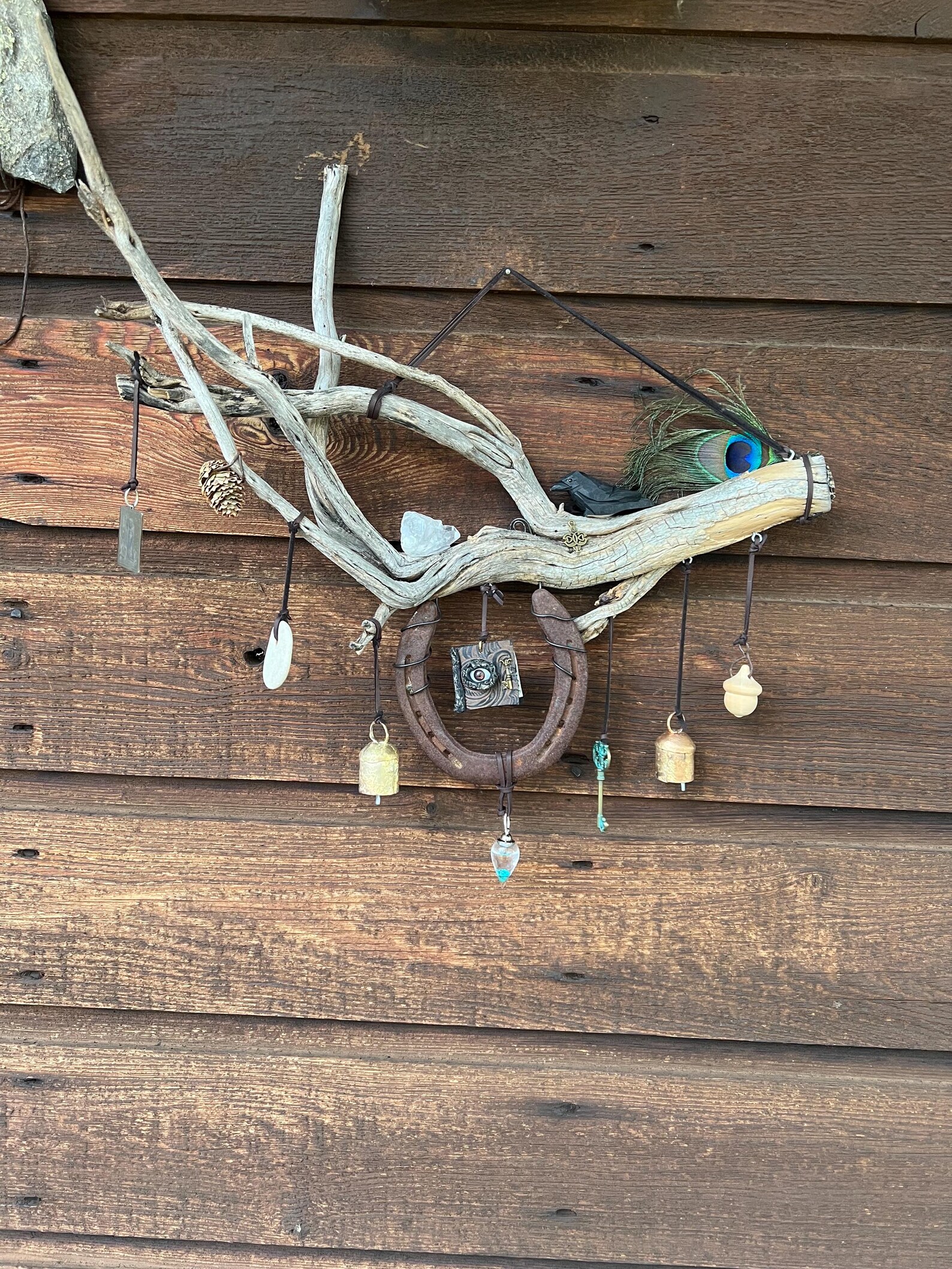 Witch Bells Mystical Home Protection Rusty Horseshoe Good Luck Amulets ...