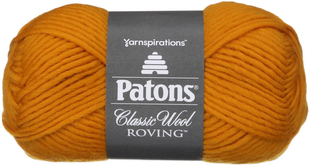 Spinrite Patons Classic Wool Roving Yarn-yellow - Etsy