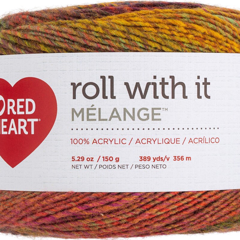 Red Heart Roll With It Melange Yarn - Etsy