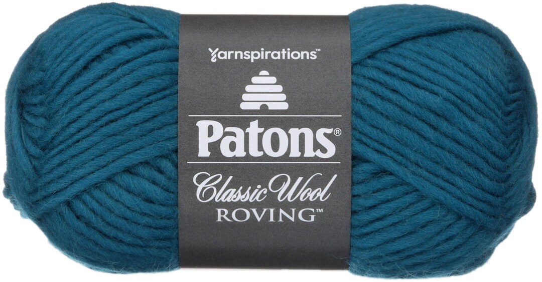 Spinrite Patons Classic Wool Roving Yarn-pacific Teal - Etsy