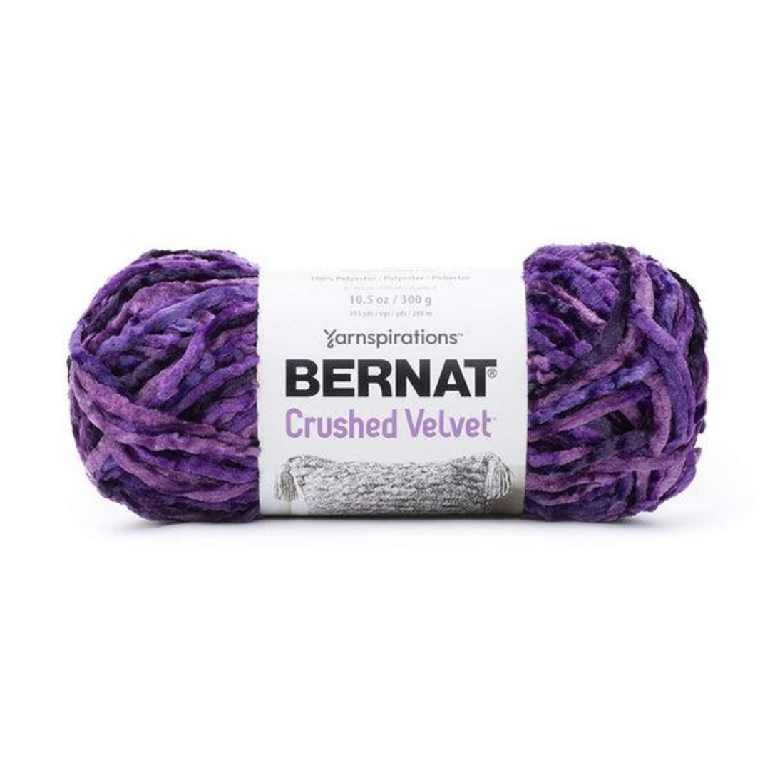 Spinrite Bernat Crushed Velvet Yarn Potent Purple Etsy