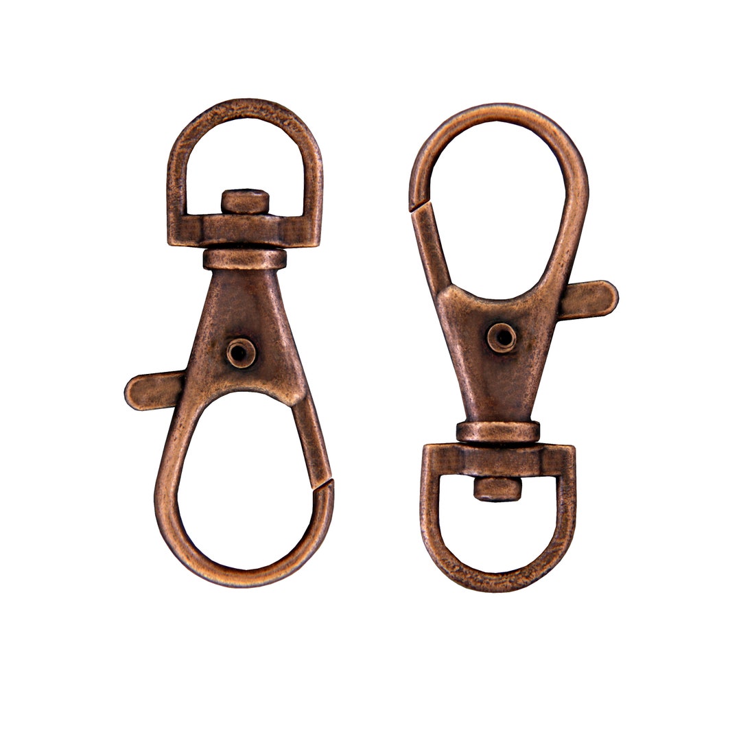 Bag of 10 Fasteners Clasps Carabiners Keychain / Keys Metal Copper ...