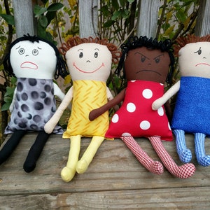 Emotion Dolls for Play Therapy, Counseling Dolls, Set of 4 - Etsy