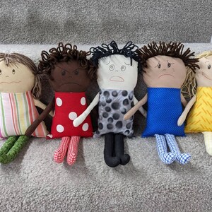 Emotion Dolls for Play Therapy, Counseling Dolls, Set of 4 - Etsy