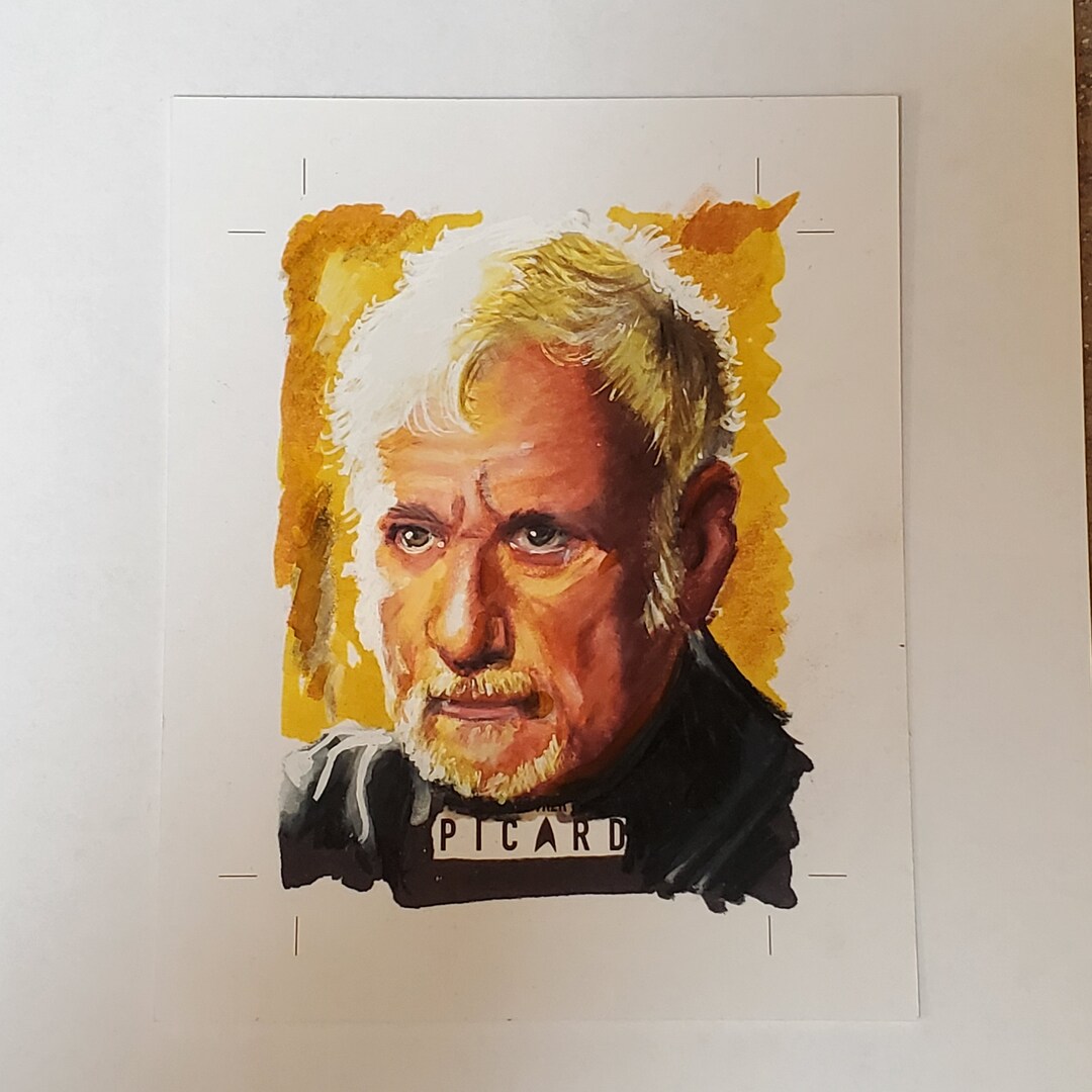 Official Star Trek Picard Artist Return Sketch Card 1/1 Q - Etsy