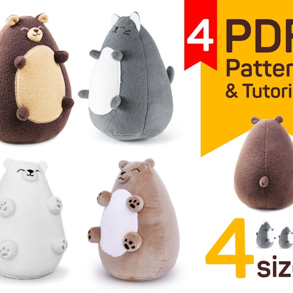 Plush Toy Pattern - Etsy