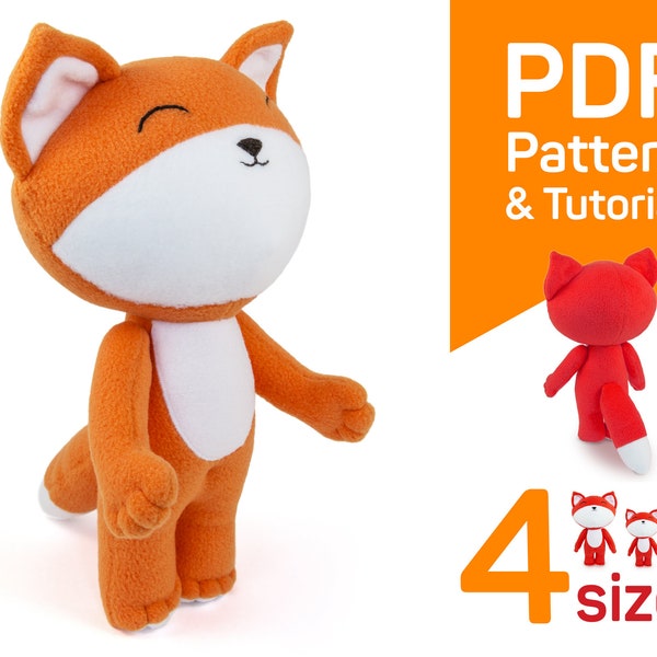 Stuffed Fox Toy - Etsy