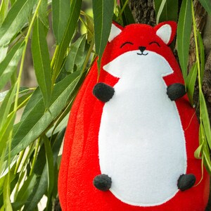 Stuffed Fox Pattern PDF: Fat Plush Fox Sewing Pattern & Animal Toy ...
