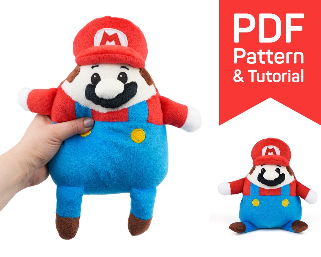 Mario Plush Sewing Pattern: Squishy Rag Doll DIY (PDF Tutorial) - Etsy