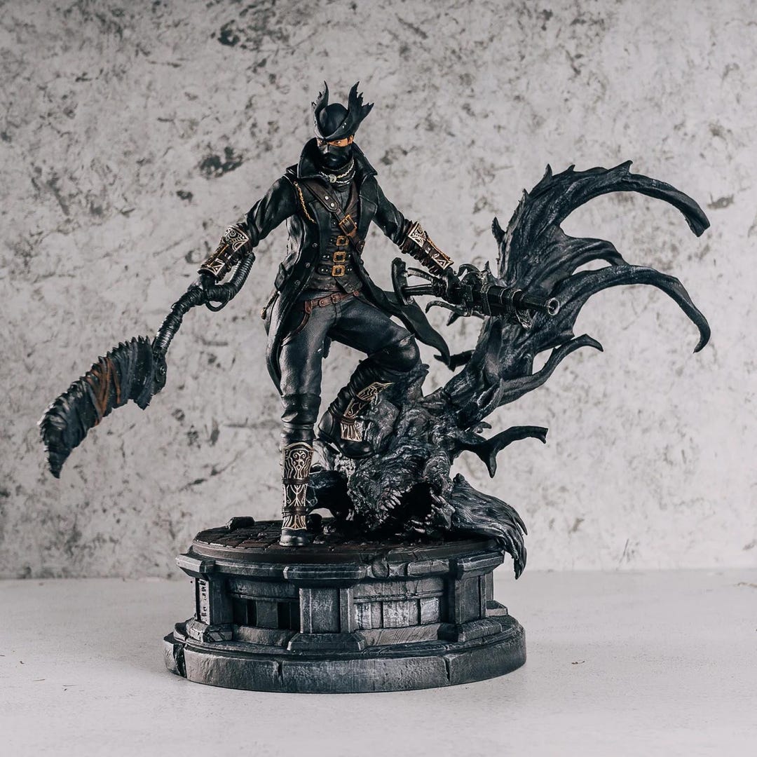 Bloodborne the Hunter Hand Painted High Quality Art Figure Statue ...