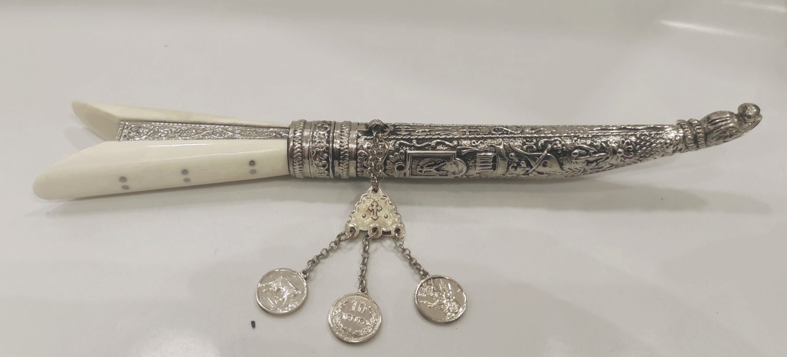 Cretan, Traditional, Original, Handmade, Carved Silver, 12'' Knife - Etsy
