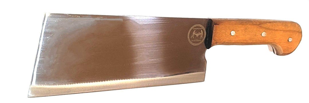 Cretan Handmade Cleaver 10'' Stainless Steel 440c - Etsy