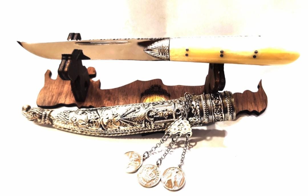 Cretan, Traditional, Original, Handmade, Carved Silver, 12'' Knife - Etsy