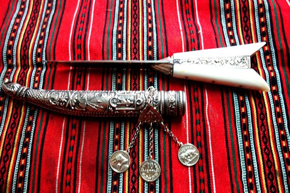 Cretan Traditional Original Handmade Carved Silver | Etsy