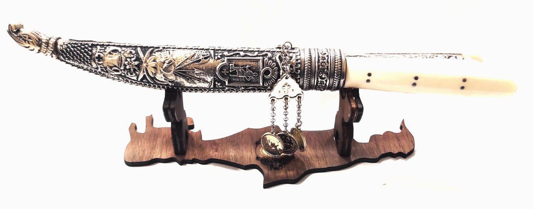 Cretan, Traditional, Original, Handmade, Carved Silver, 14'' Knife - Etsy