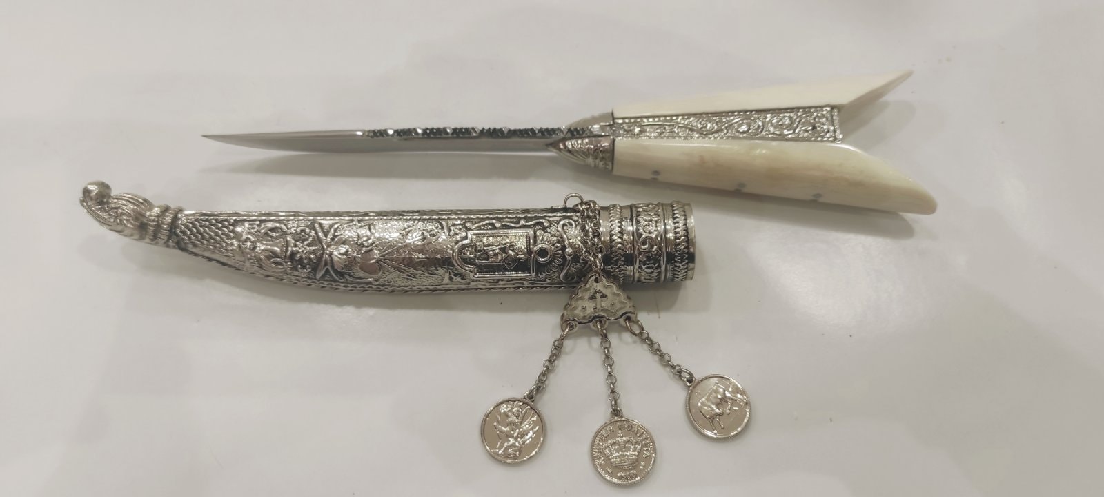 Cretan, Traditional, Original, Handmade, Carved Silver, 12'' Knife - Etsy