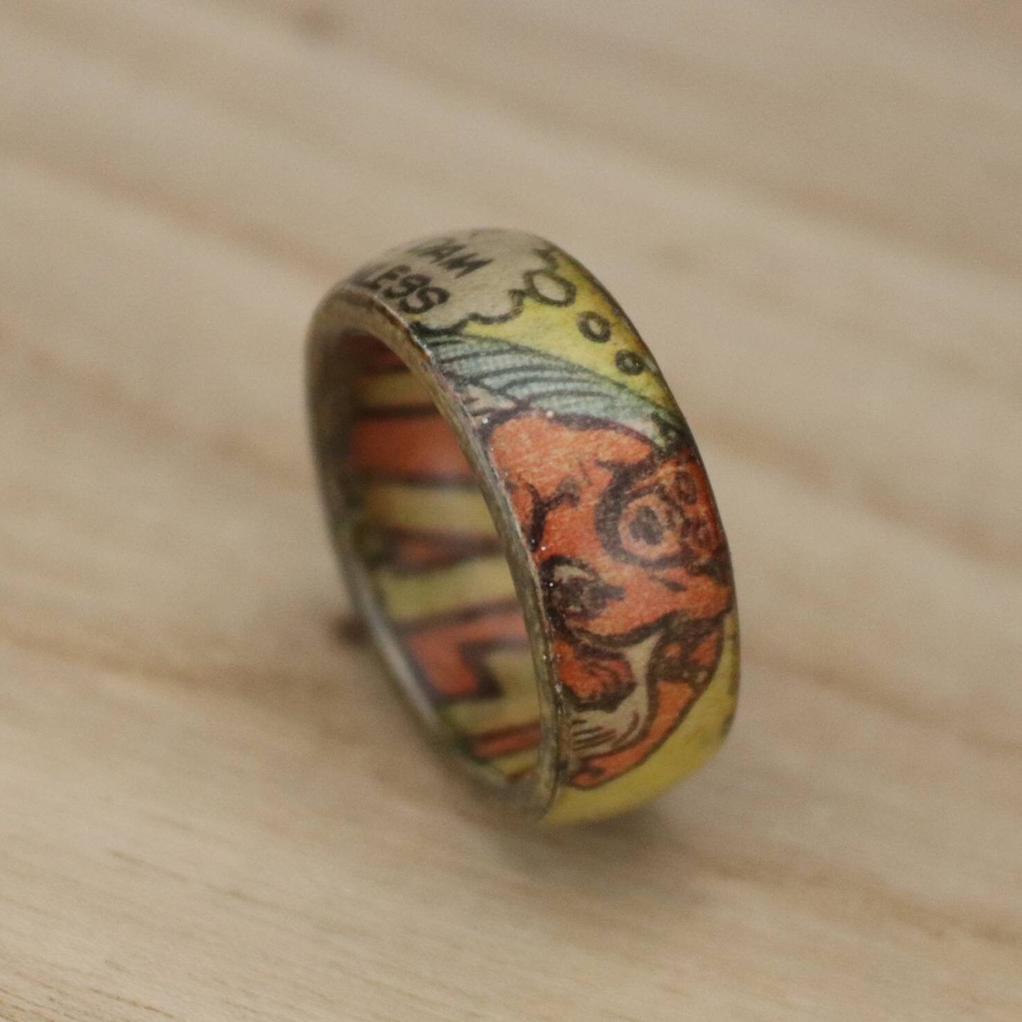Comic Book Rings Superhero Ring Size 11.75 in Stock Ready to Ship - Etsy