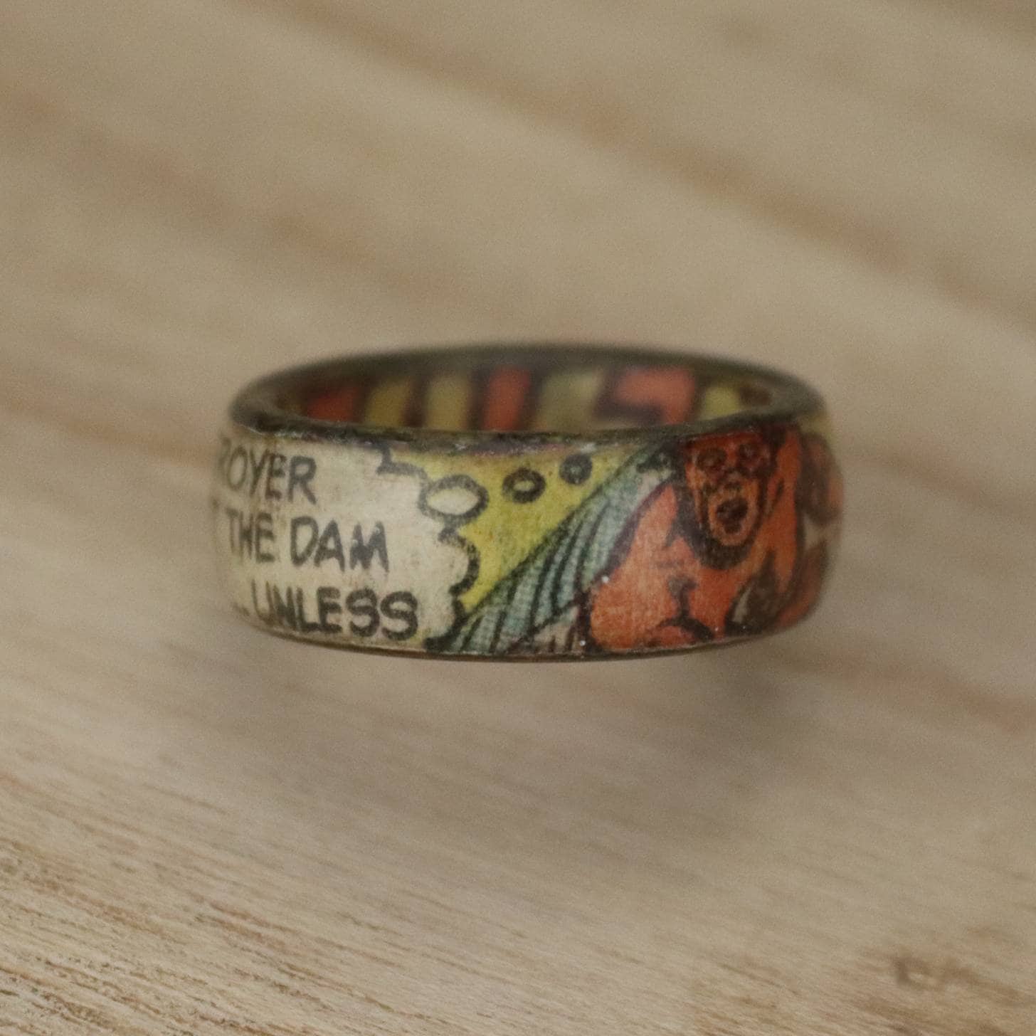 Comic Book Rings Superhero Ring Size 11.75 in Stock Ready - Etsy