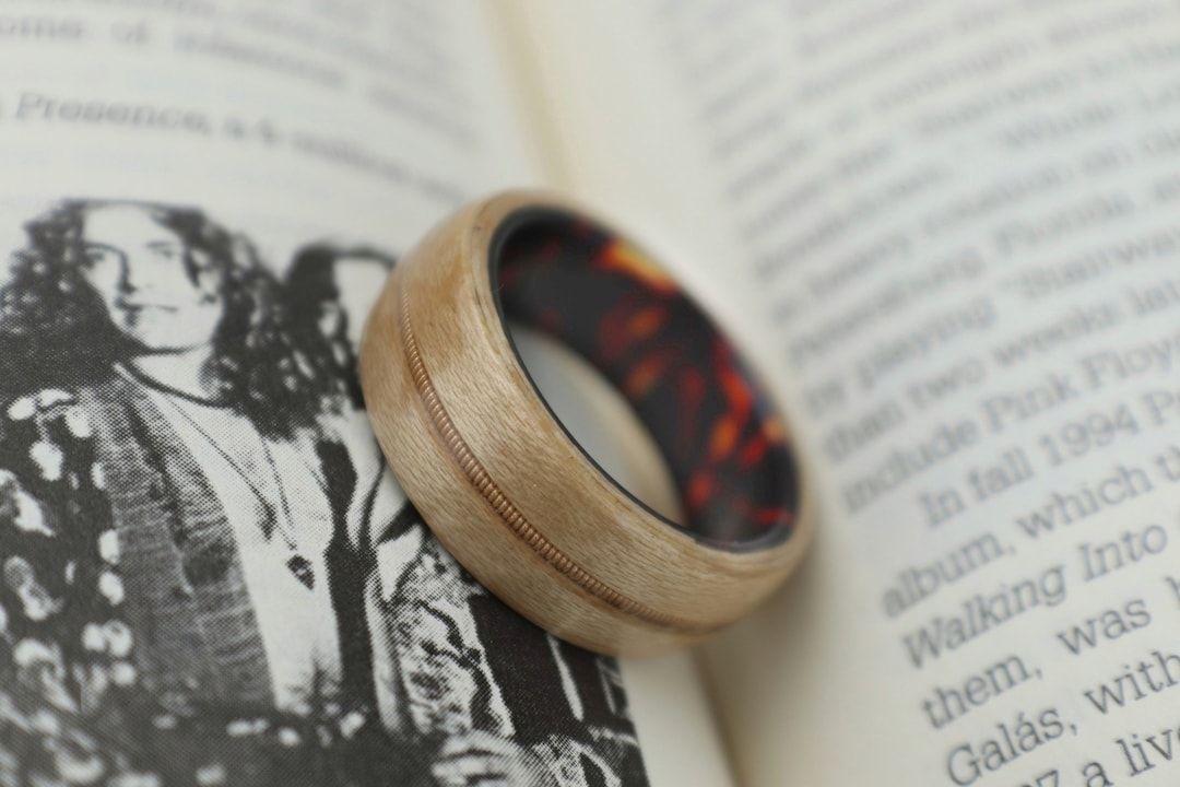 Men's Wedding Ring, Guitar String Inlay, Maple Wood Ring With ...