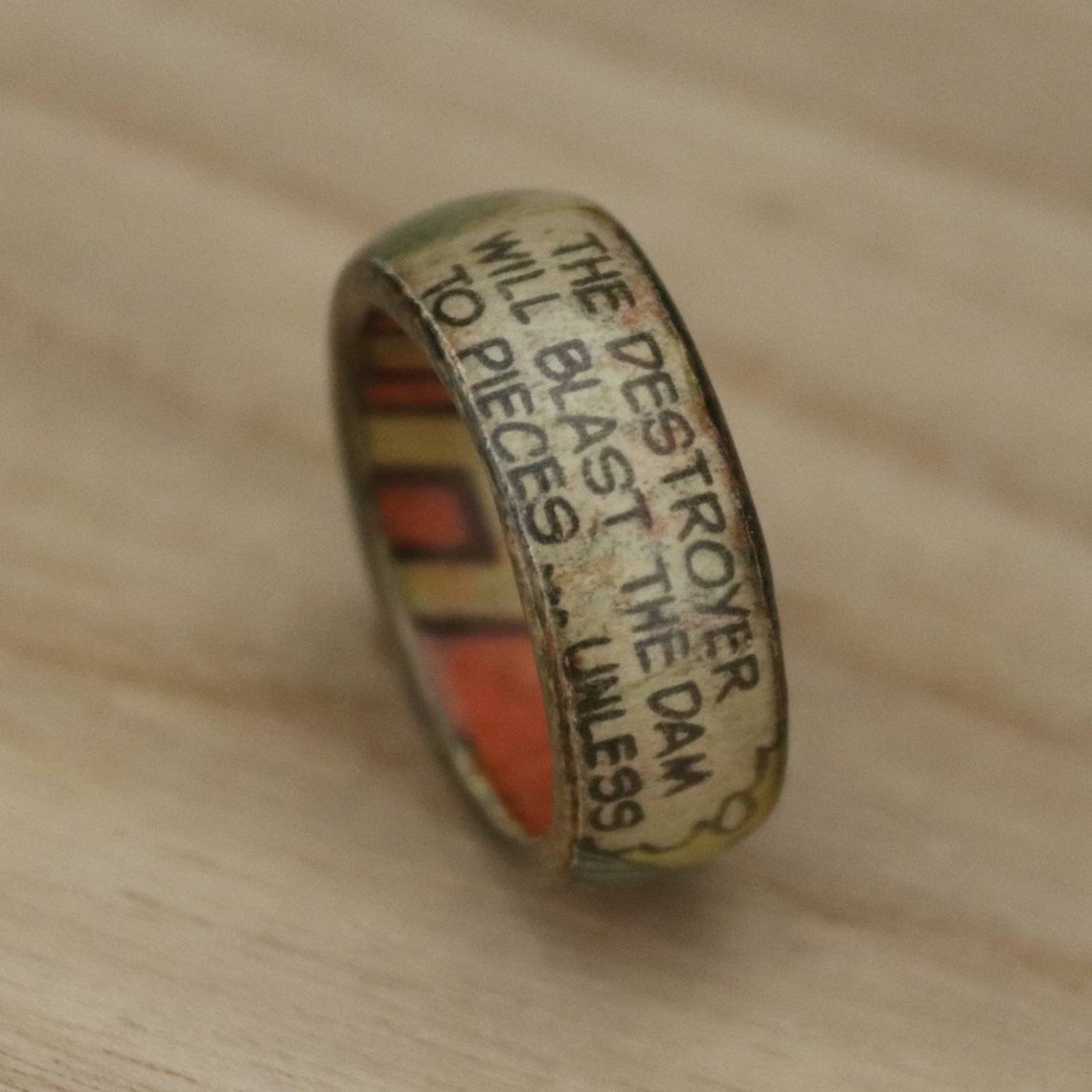 Comic Book Rings Superhero Ring Size 11.75 in Stock Ready - Etsy